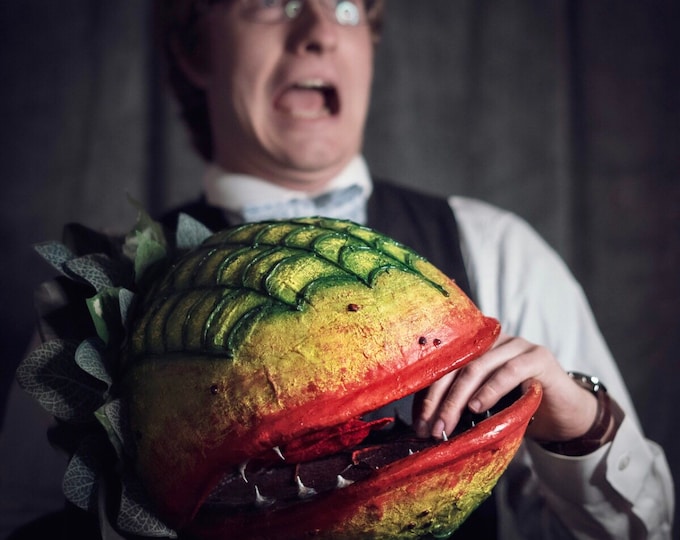 Little Shop of Horrors Audrey Two Pod One Hand Puppet. Replica Hand ...