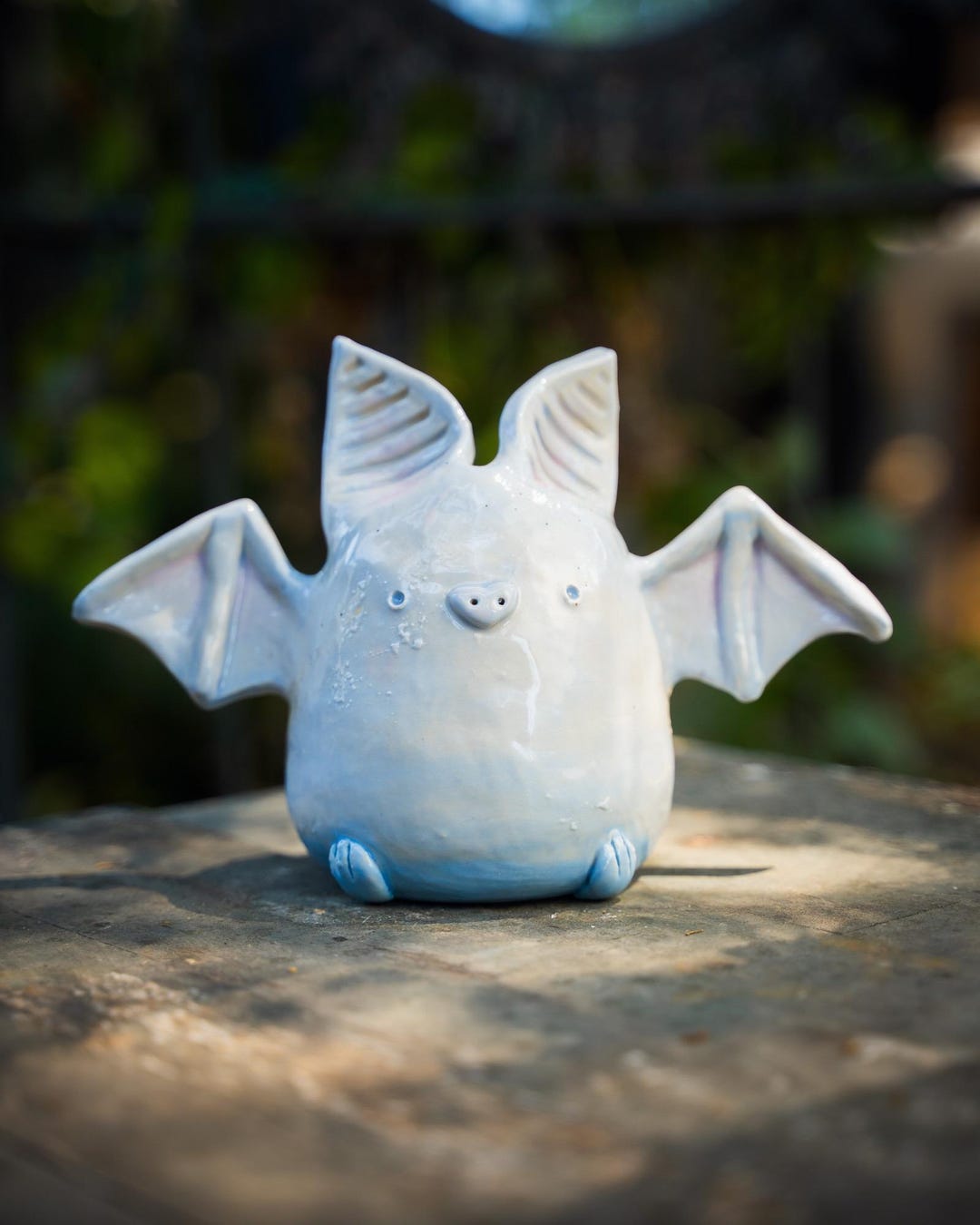 Baby Blue Bat Ceramic Planter! - Etsy