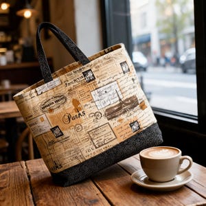 Canvas Tote Bag Sewing Pattern PDF, Large Market Tote Pattern, Quilted ...