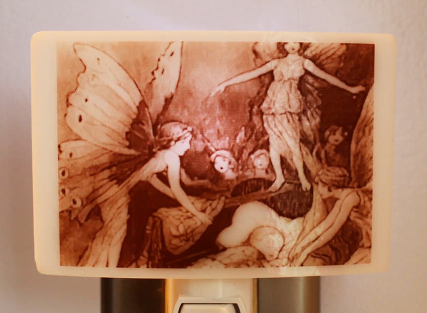 Night Light, Fairy Tale, Made in USA, Fused Glass Nightlight, Childs ...