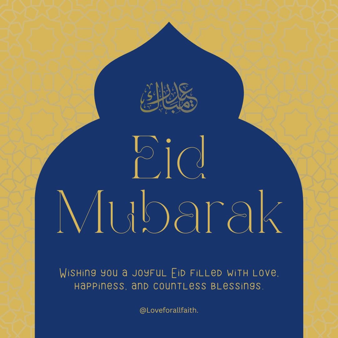 Eid Mubarak Social Media Templates | Arabic, Urdu, English (digital ...