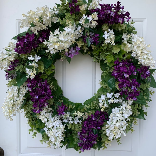 Lilac Wreath - Etsy