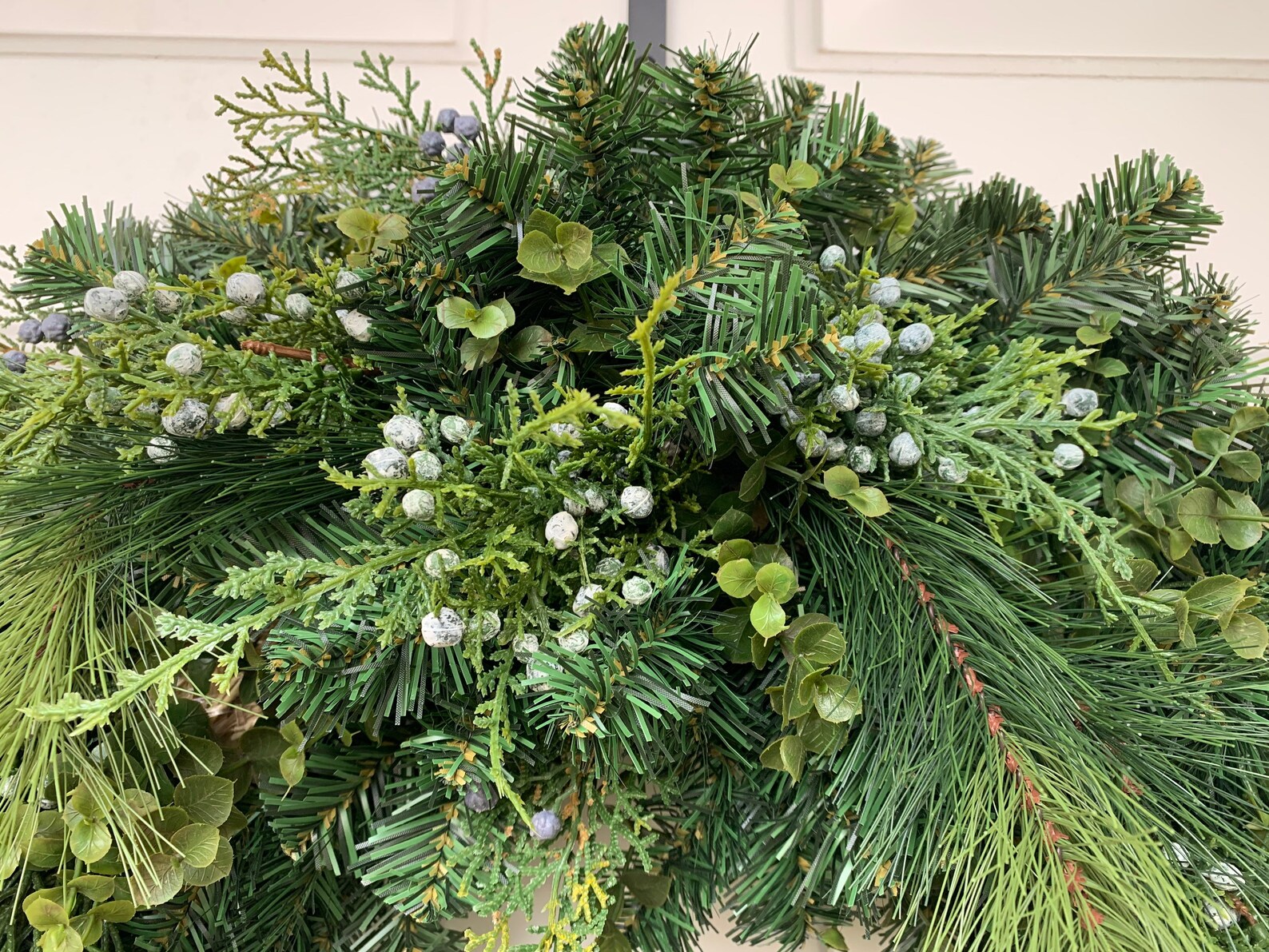 Juniper Berry and Lush Greens Wreath - Etsy