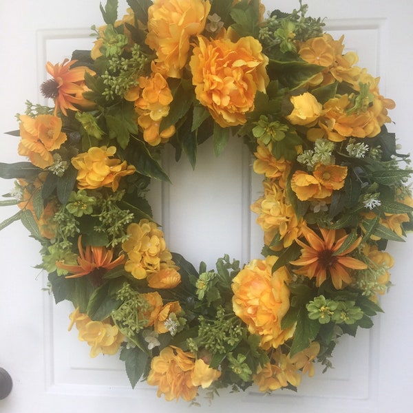 Black Eyed Susan Wreath - Etsy