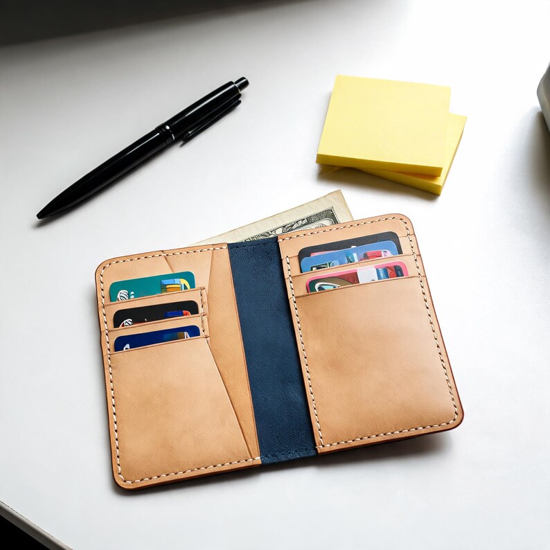 Bifold Card Holder Wallet PDF Pattern, DIY Leather Wallet Template ...