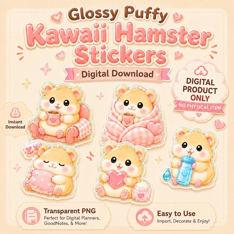 Puffy Stickers - Etsy
