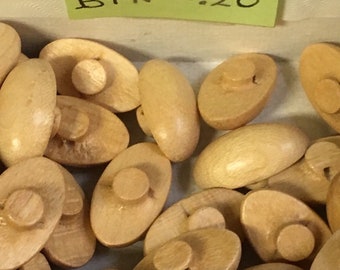 Wood shank button | Etsy