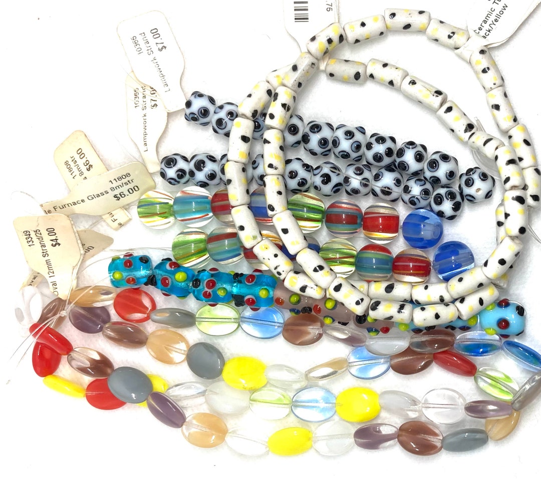 Destash 9 Assorted Variety Bead Strands - Etsy