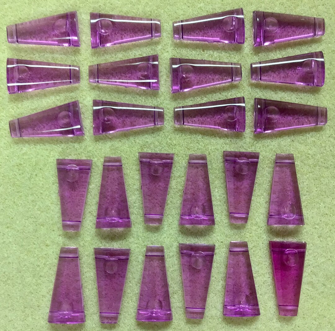 Destash Acrylic Trapezoid Shaped Double Drilled Beads - 24 Beads - Etsy