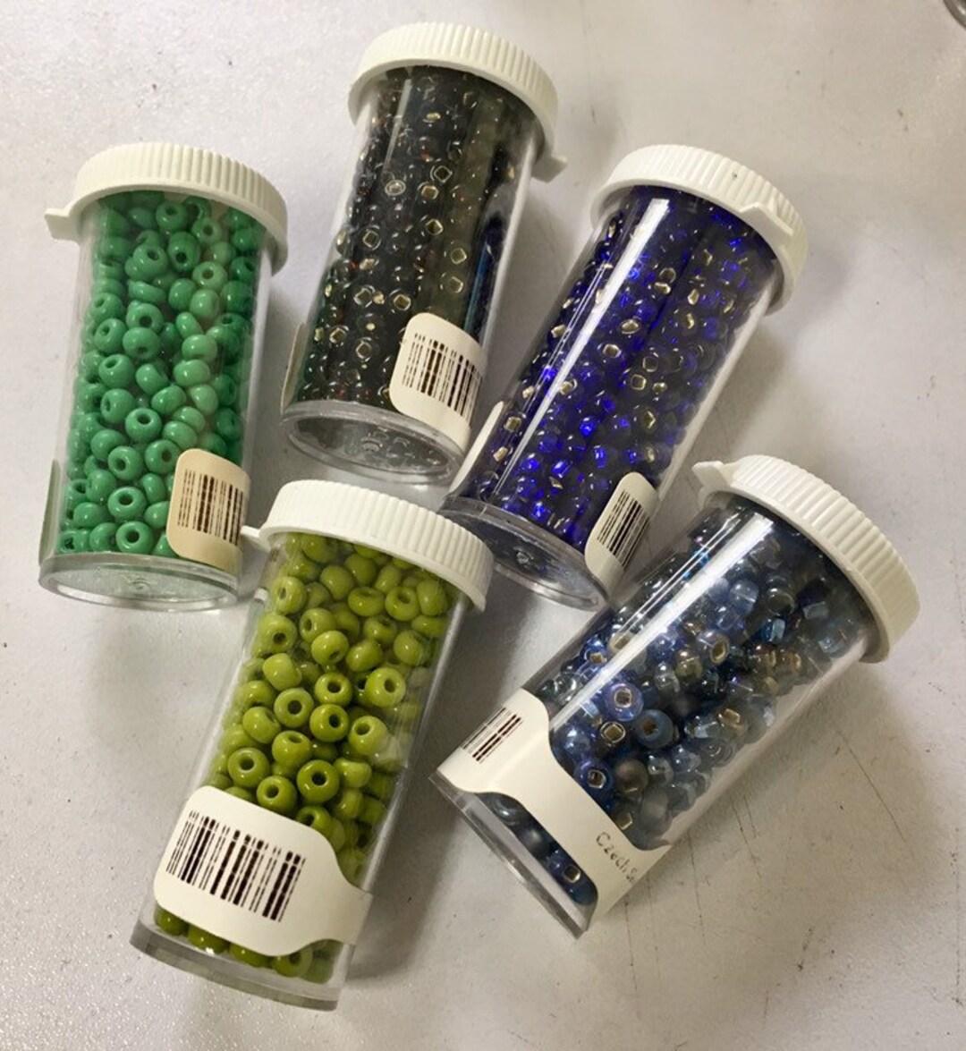Destash Czech 6-0 Seed Bead Vial Assortment #3 - 5 Vials - Etsy