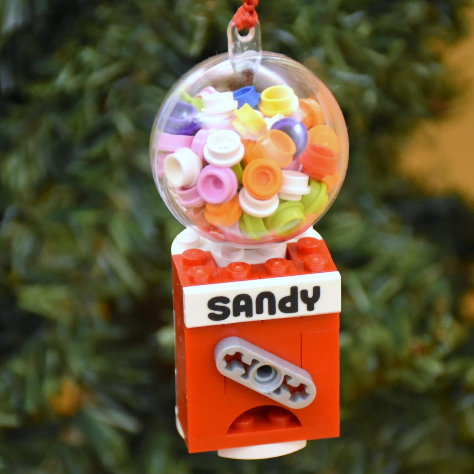 Personalized Christmas Ornament - Gumball Machine - Etsy