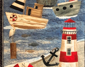 Nautical Quilt - Etsy