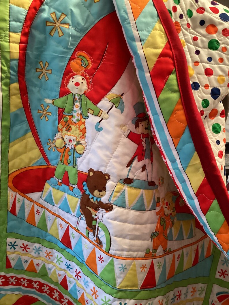 Circus Quilt Baby Quilt or Toddler Gift Circus Nursery - Etsy