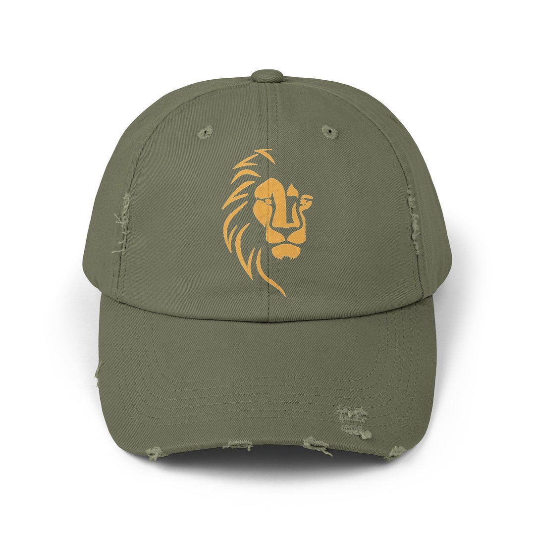 Lion of Judah Unisex Distressed Cap - Etsy