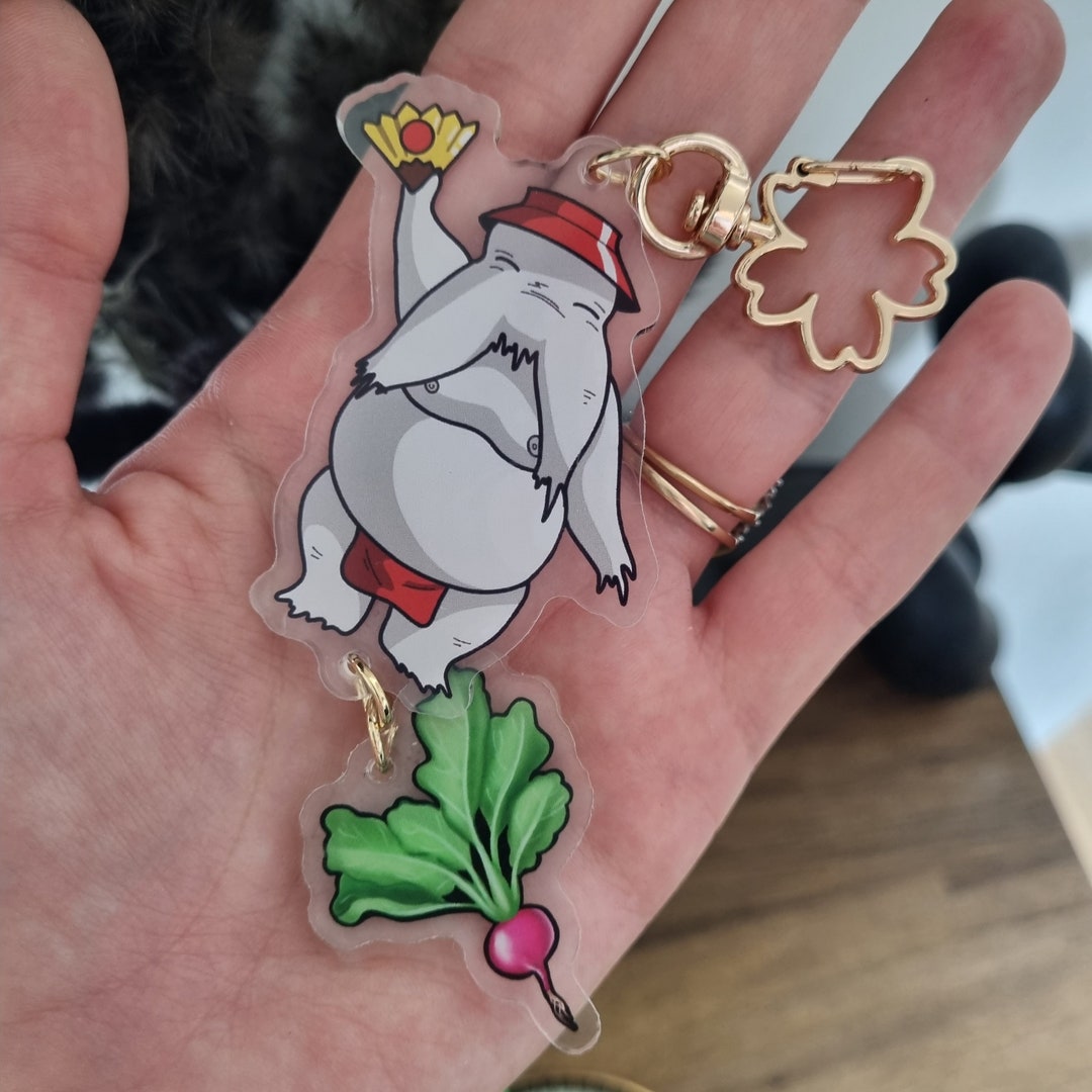 Radish Spirit Keychain Studio Ghibli Inspired Spirited Away Keyring - Etsy