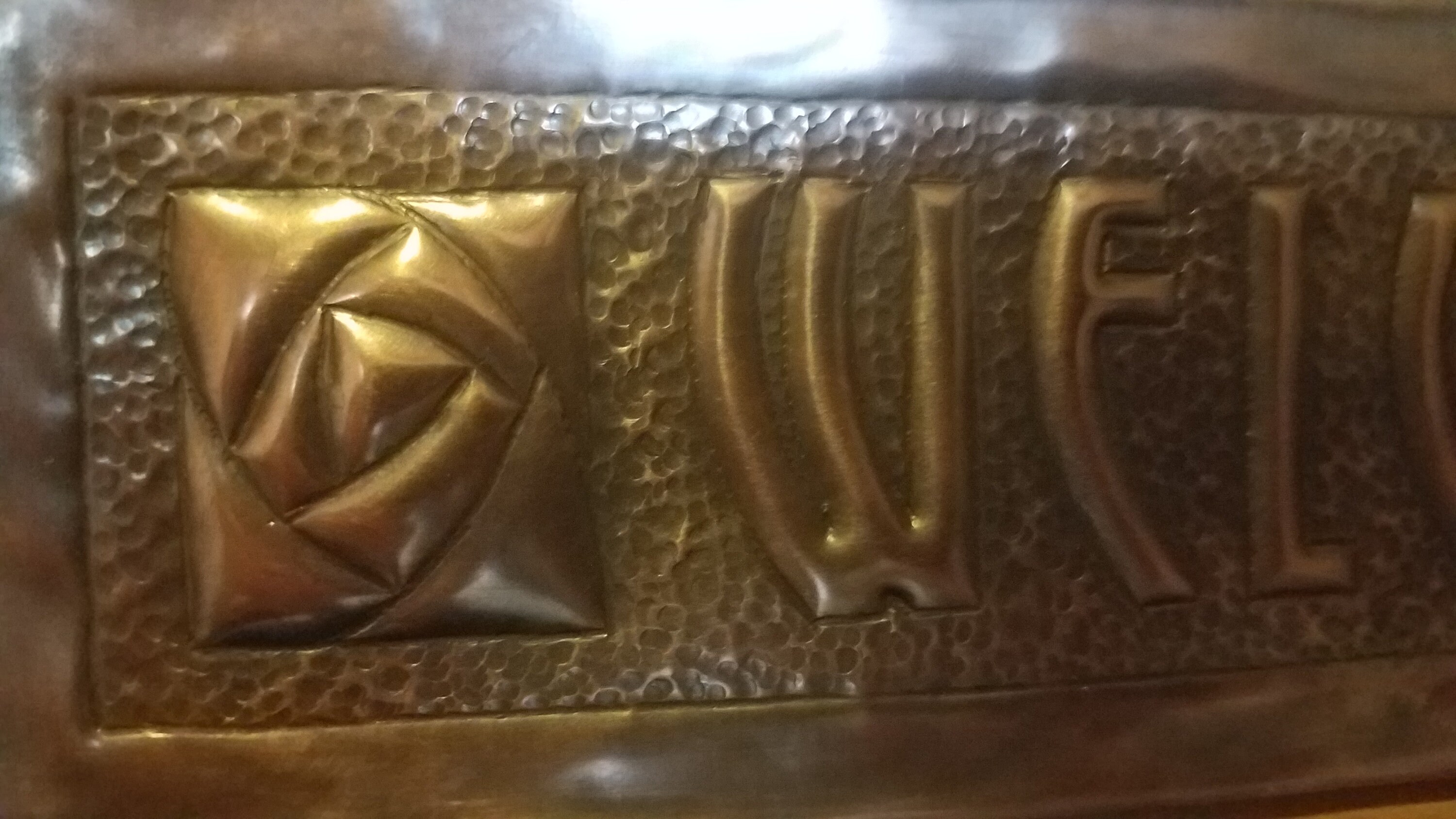 Hand Chased Copper Welcome Sign. - Etsy