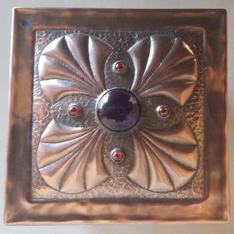 Hand Chased Copper Box. - Etsy