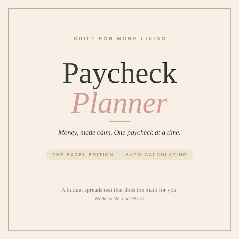 Gehaltscheck Planer Excel Tabelle | Selbstberechnete Budgetvorlage ...