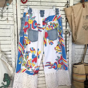 Vintage Tablecloth Pants L/XL, "south of the Border", Cottage Core ...