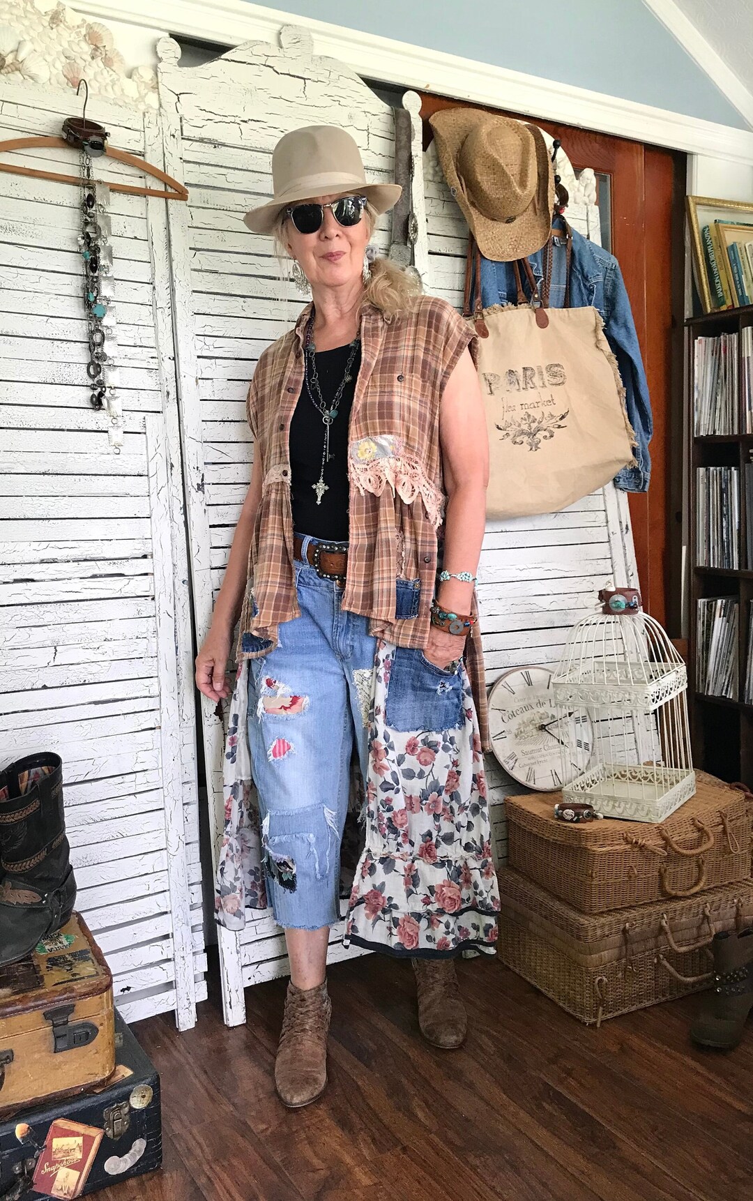 Rustic Hi-low Duster S to XL, Rugged Back-roads Prairie Chic ...