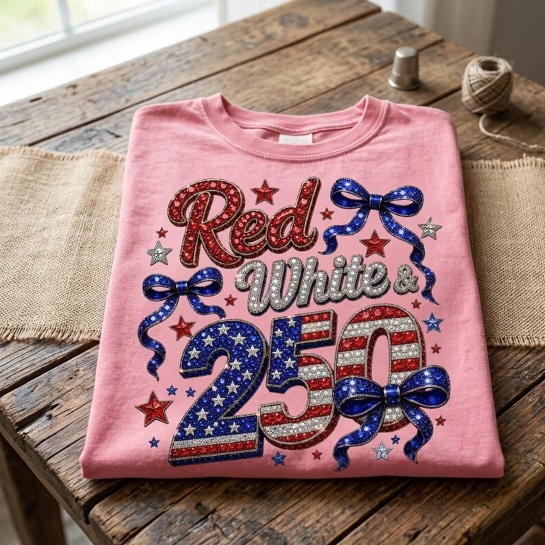 Rhinestone America 250th Anniversary PNG, Red White & 250 ...