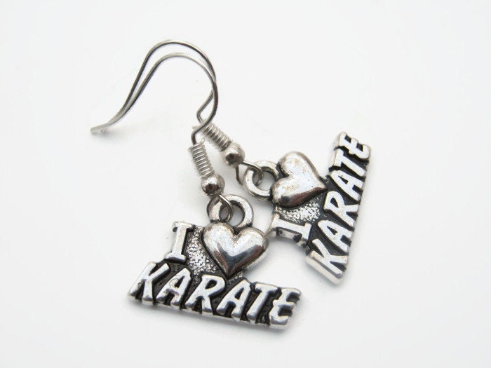 CHOOSE Your Martial Arts Earrings Personalized Karate | Etsy