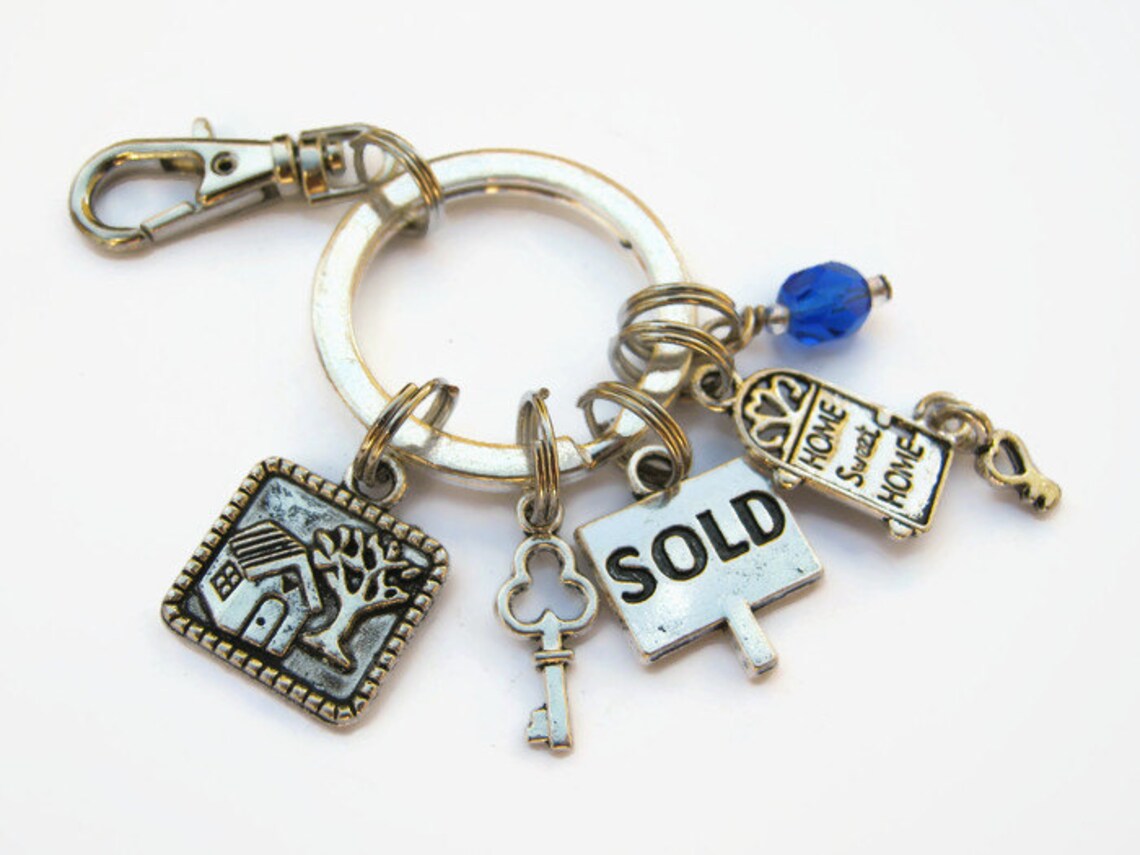 Realtor Keychain Real Estate Agent Zipper Pull Housewarming | Etsy