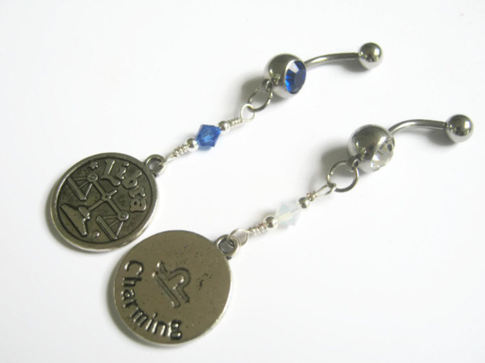 Libra Belly Ring Belly Button Jewelry Personalized Piercing | Etsy