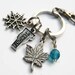 Personalized Vermont Keychain, US State Map Zipper Pull, Maple Leaf ...