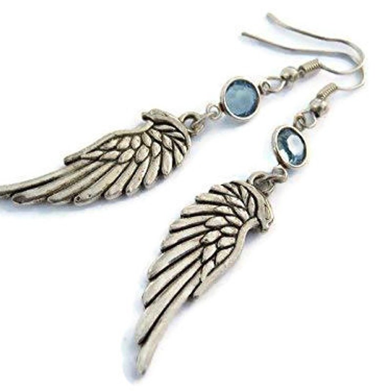 Angel Wing Earrings - Etsy