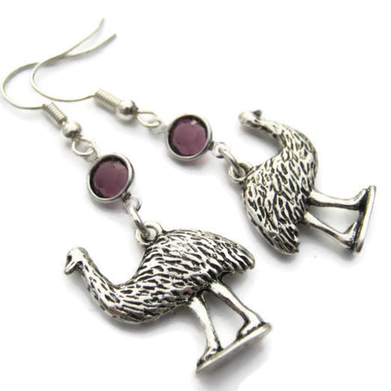 Emu Earring Silver - Etsy