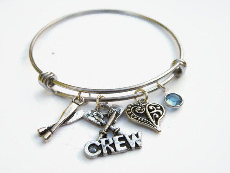 Personalized Crew Bracelet Expandable Bangle Bracelet Rowing | Etsy