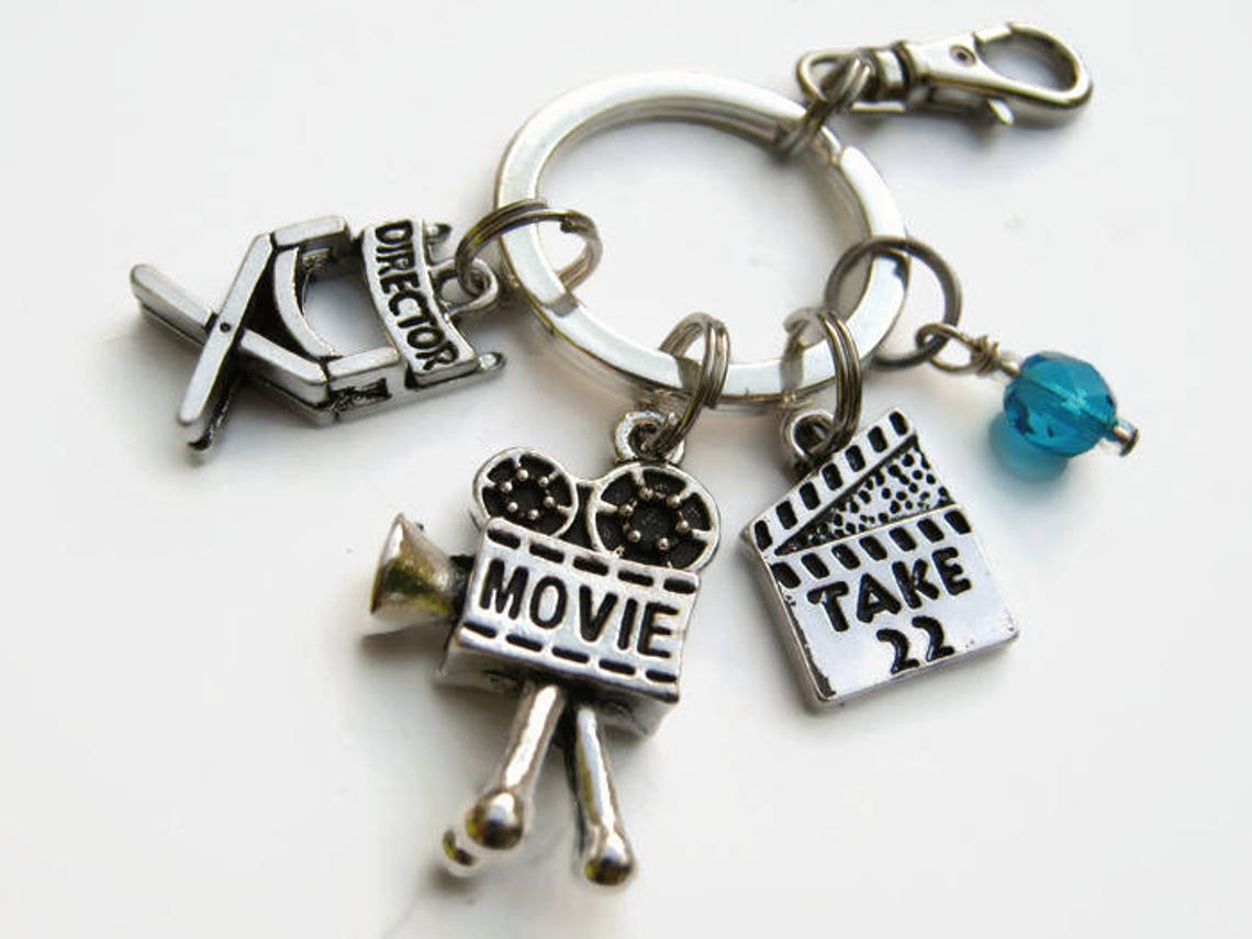 FIlm Director Keychain Movie Camera Zipper Pull Actor | Etsy