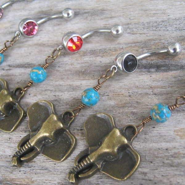 India Belly Ring - Etsy