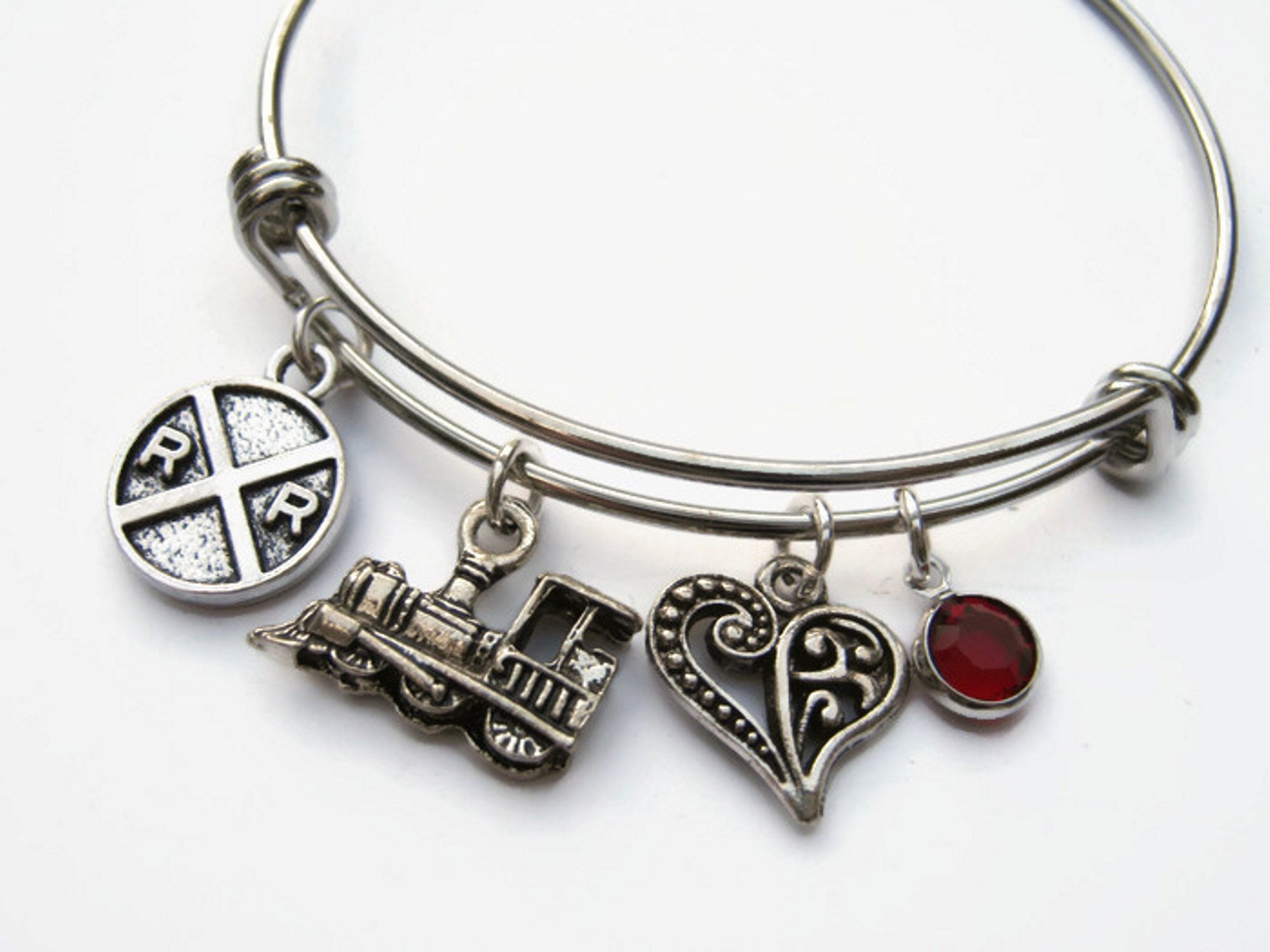 Personalized Railfan Bracelet Train Lover Expandable Bangle - Etsy