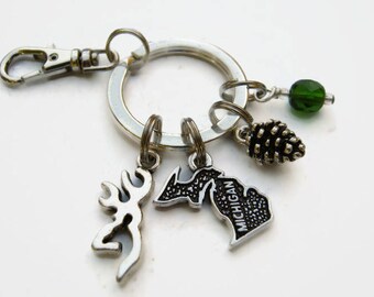 Upper Peninsula Michigan Keychain - Etsy