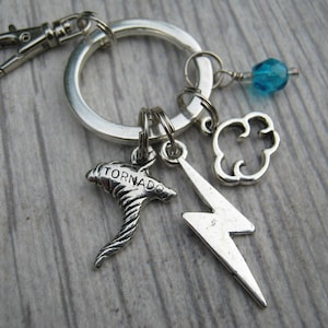 Storm Chaser Keychain, Meteorologist Zipper Pull, Tornado Personalized ...