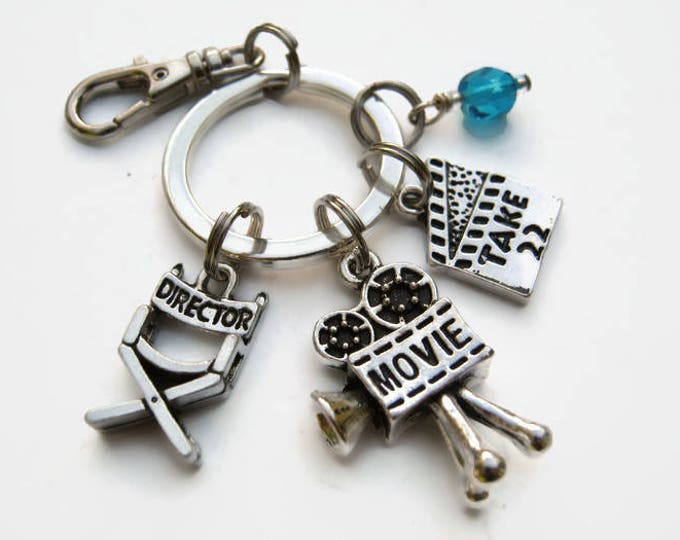 Film Director Keychain Movie Camera Zipper Pull Actor - Etsy