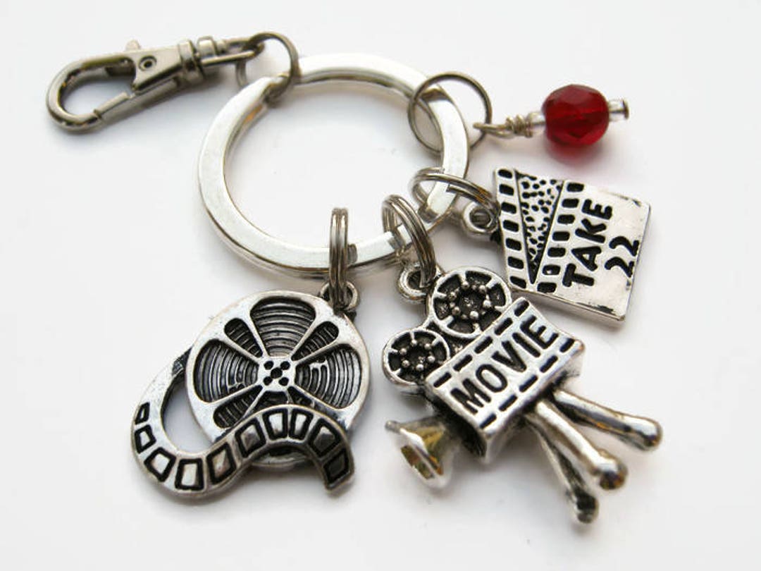 Film Keychain, Movie Camera Zipper Pull, Actor Actress Personalized ...