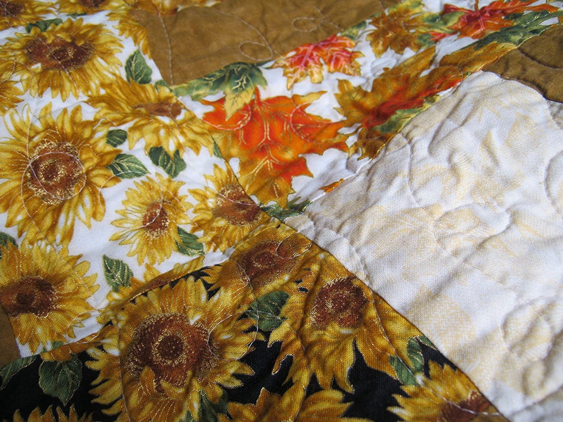 Handmade Autumn Quilt Double/Queen 95 x 83 Extra | Etsy