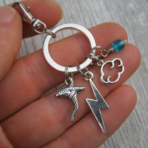 Storm Chaser Keychain, Meteorologist Zipper Pull, Tornado Personalized ...