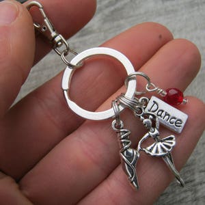 Ballerina Keychain, Ballet Dancer Zipper Pull, on Pointe Personalized ...