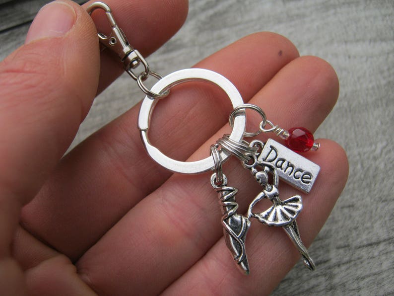 Ballerina Keychain, Ballet Dancer Zipper Pull, on Pointe Personalized ...
