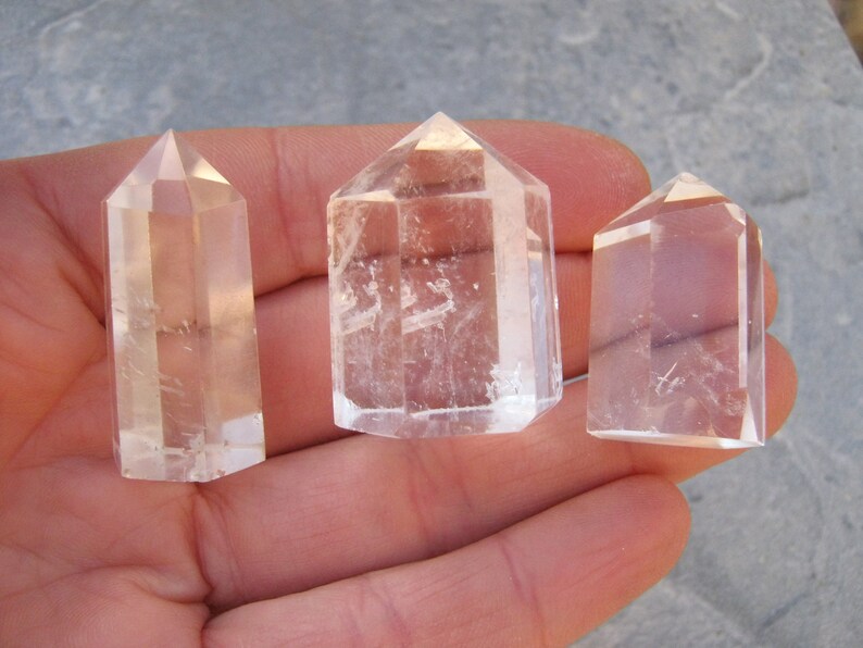 ONE 1 Quartz Crystal Point Polished Natural Gemstone Tower | Etsy