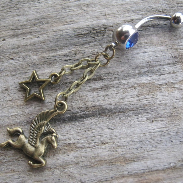 Horse Belly Ring - Etsy