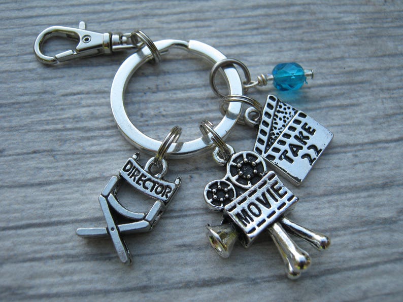 FIlm Director Keychain Movie Camera Zipper Pull Actor | Etsy