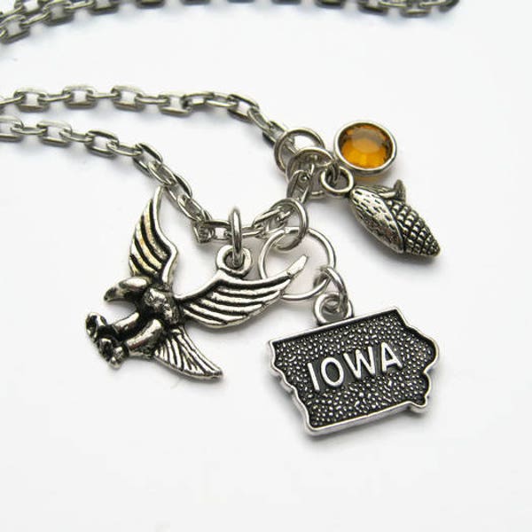 Iowa Necklace - Etsy