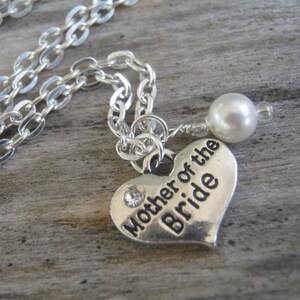 Mother of the Bride Necklace, Mother of the Bride Jewelry, Personalized ...