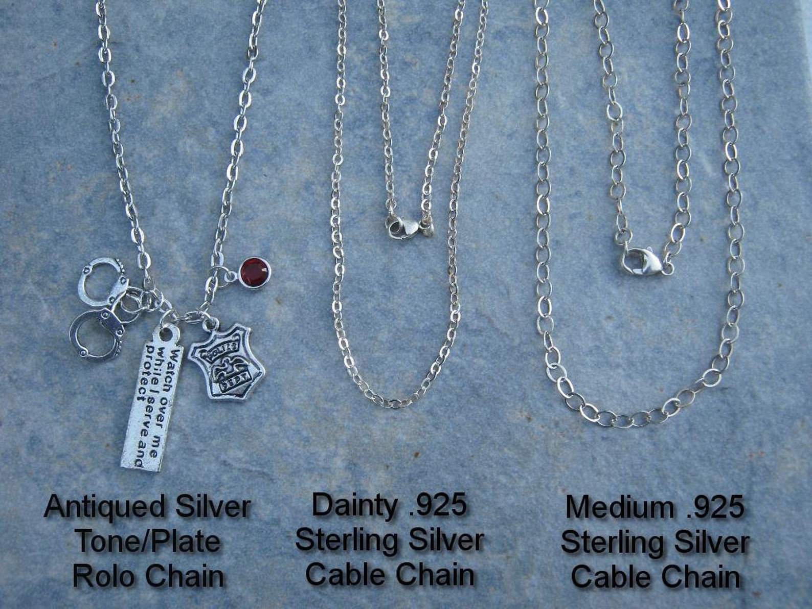 Police Officer Necklace Police Department Shield Jewelry | Etsy