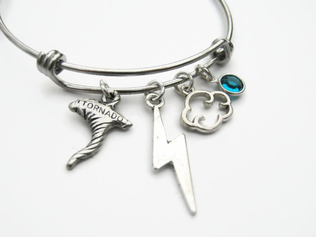 Personalized Storm Chaser Bracelet, Stainless Steel Expandable Bangle ...